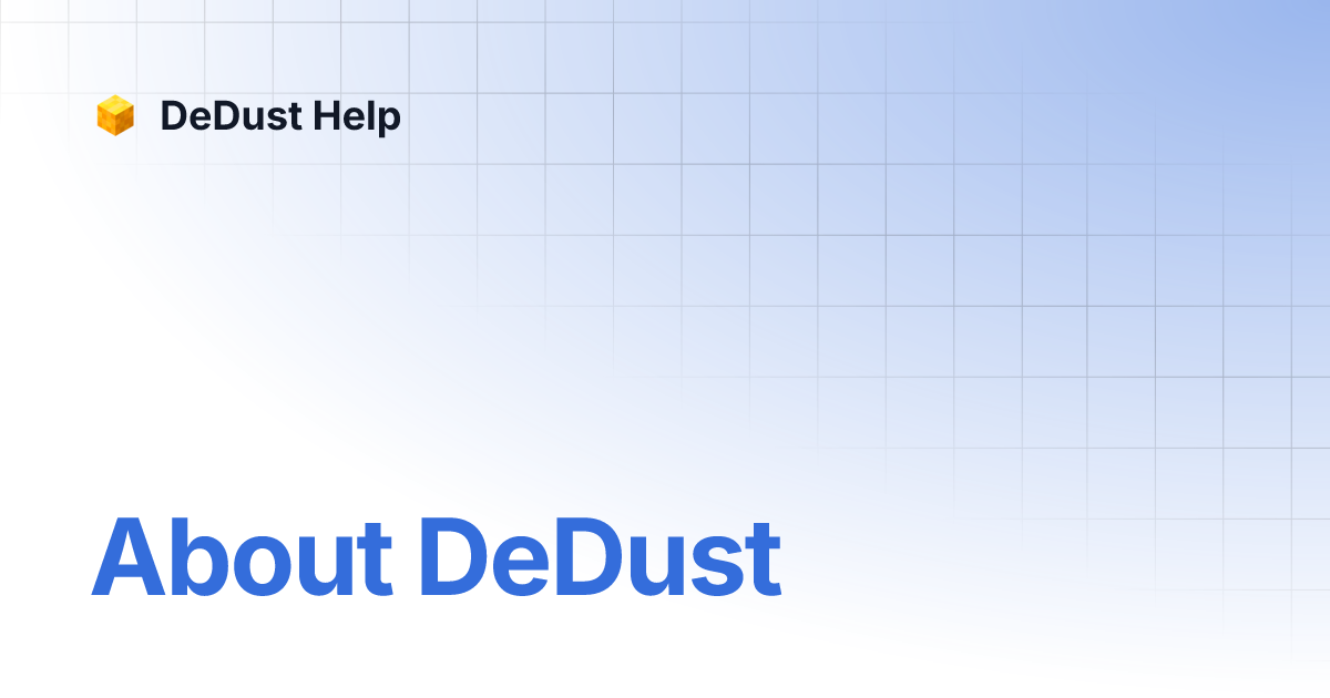 About DeDust | DeDust Help